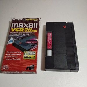 Media | Maxell Vcr Premium Video Head Cleaner Wet Type Vhs Vp20 No ...